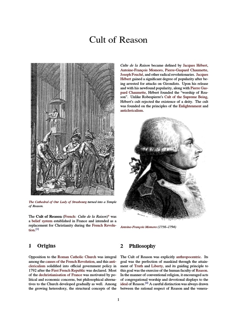 Cult of Reason | PDF | French Enlightenment | Atlantic Revolutions