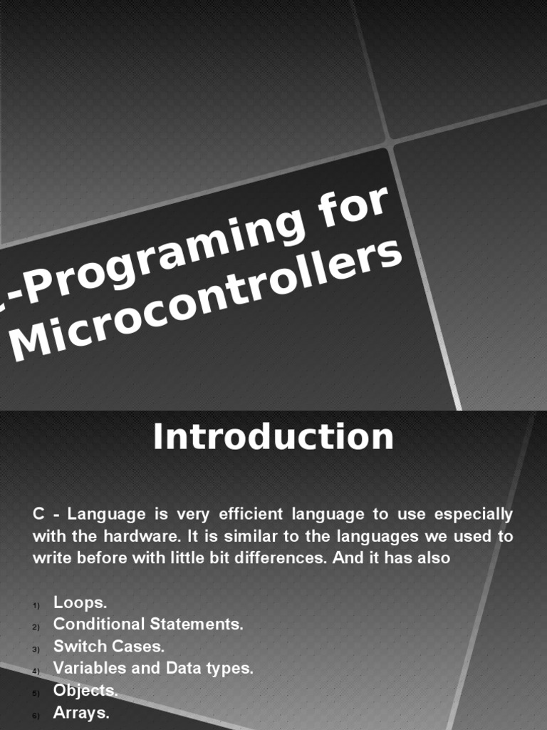 C Programming For Pic Microcontrollers Pdf C Programming Language