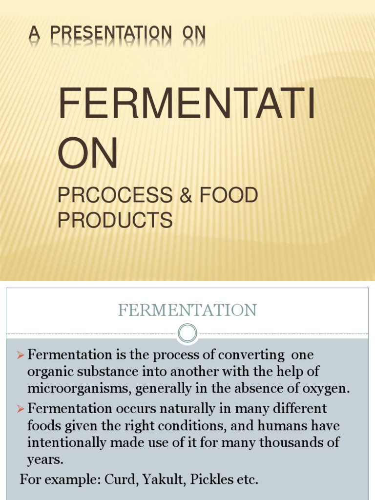 Fermentation Ppt 7166 | Fermentation | Yeast