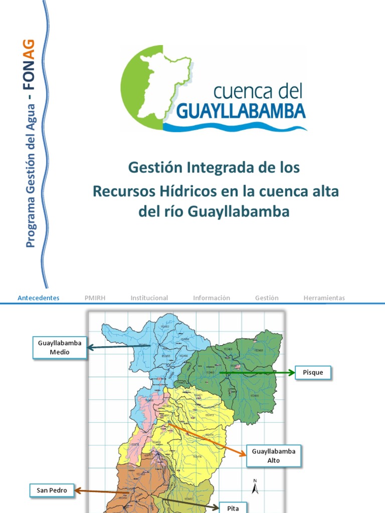Gestión Integrada de los Recursos Hídricos en la cuenca alta del río ...