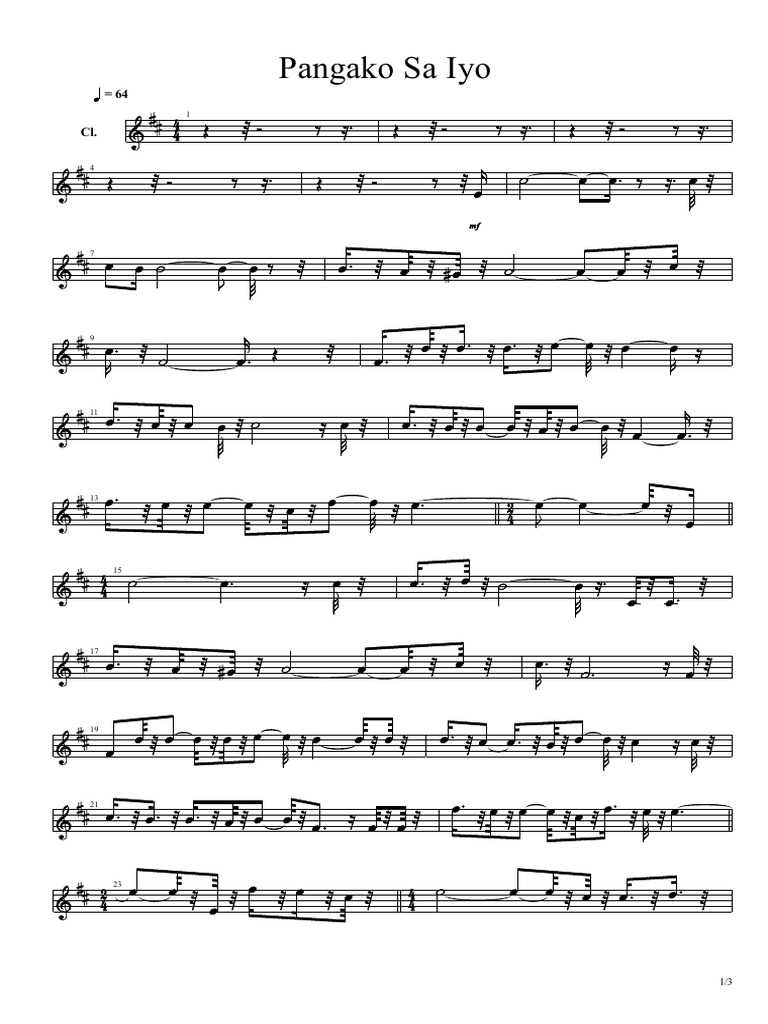 Pangako Sa Iyo: Lyrics and Chords | PDF