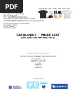 Screen Printing & Sublimation Pricing Guide | PDF