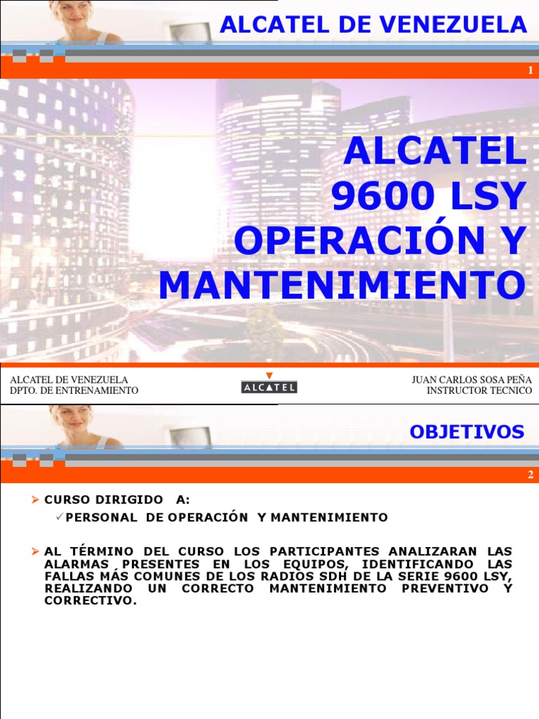 Alcatel 9600 LSY Operation (Spa) | PDF | Telecomunicaciones