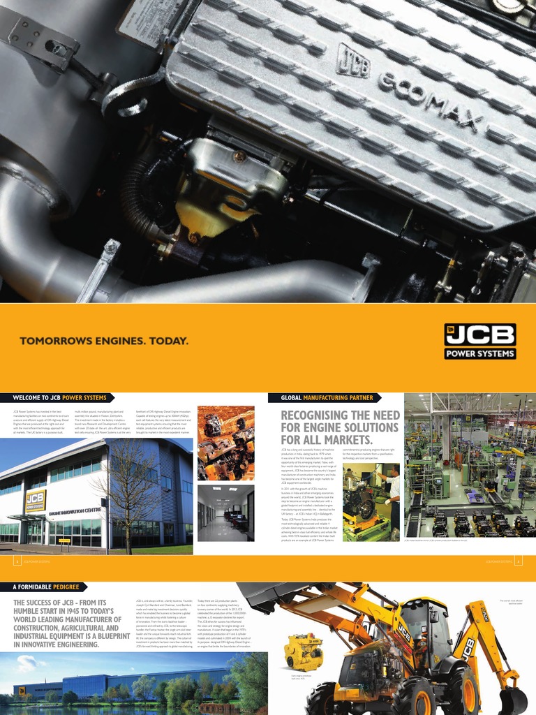 0253 JCB Power Systems Brochure Issue 2 210714 | PDF | Engines | Diesel ...