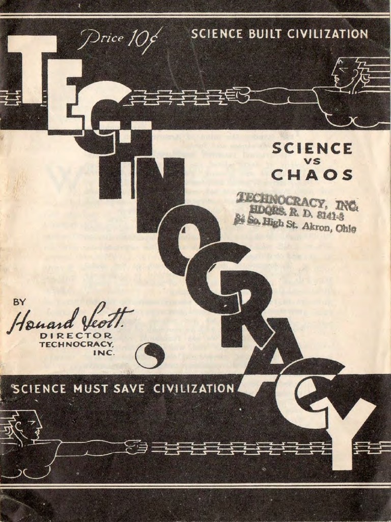 Technocracy (Howard Scott - Science vs. Chaos) (1933) R | PDF | Wealth ...