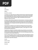 Sample Letter of Recommendation by Employer for Computer Science or ...