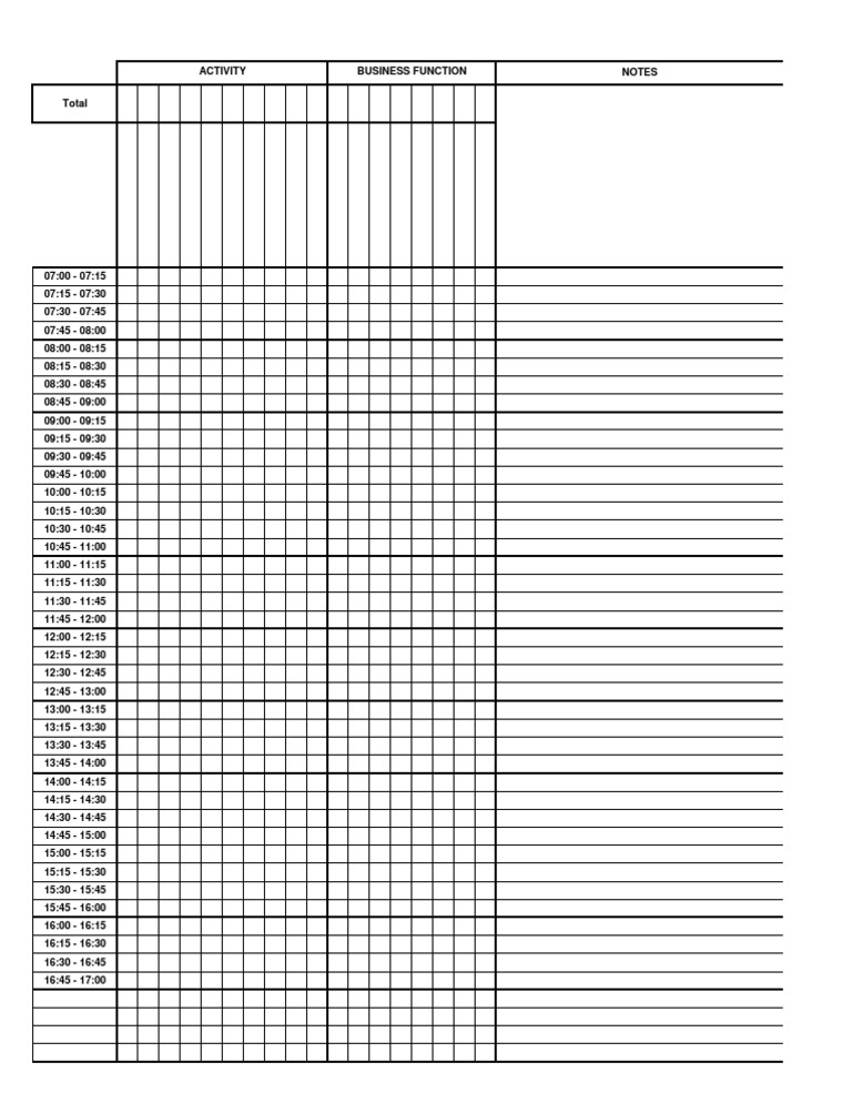 Time Log Sheet | PDF