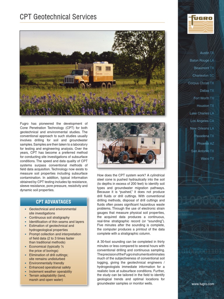 Fugro CPT Geotech | PDF | Geotechnical Engineering | Civil Engineering