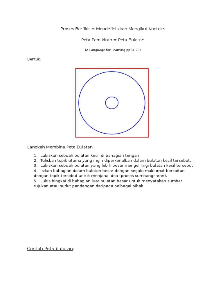 Panduan Membina Peta Bulatan | PDF