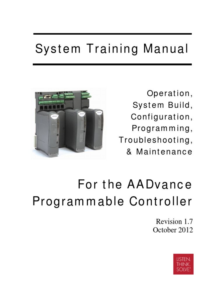 AADvance Comprehensive Training Manual (Rev 1.7 Oct 2012) | PDF ...