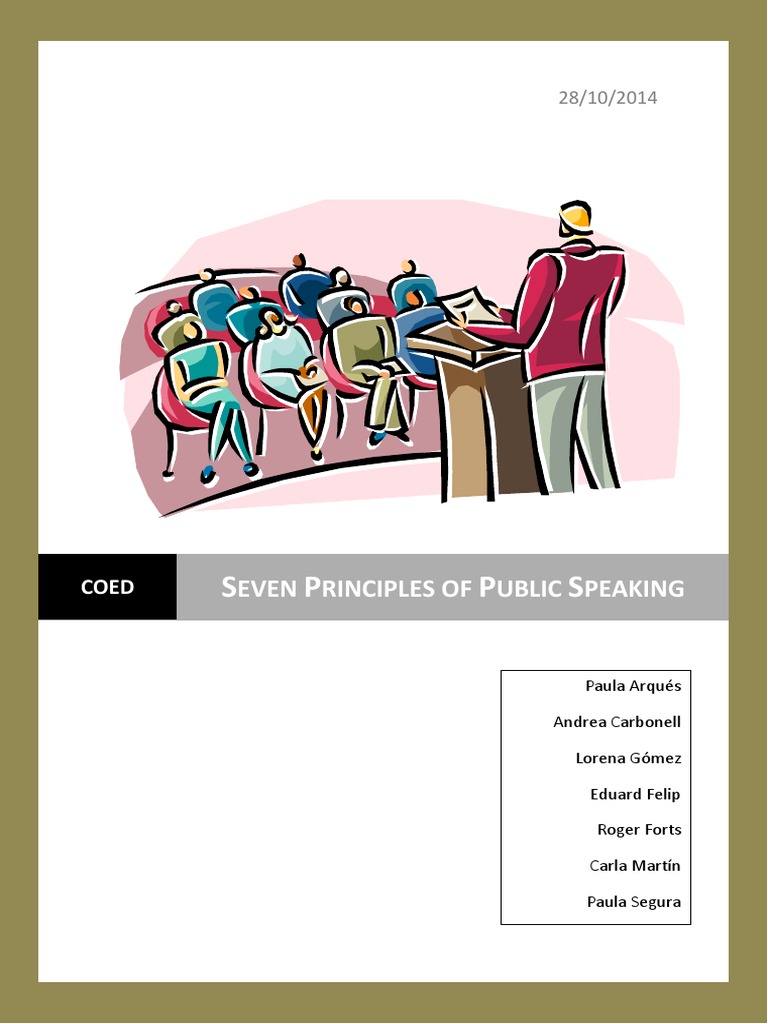 Seven Principles of Public Speaking | PDF