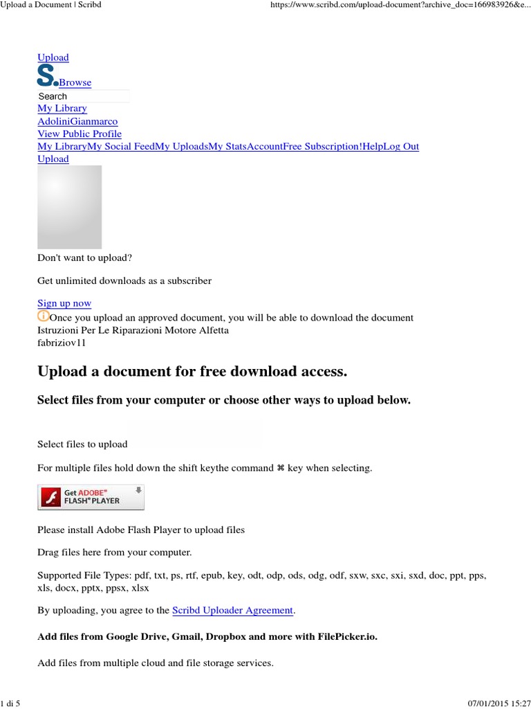 Upload A Document For Free Download Access | PDF | Career & Growth ...