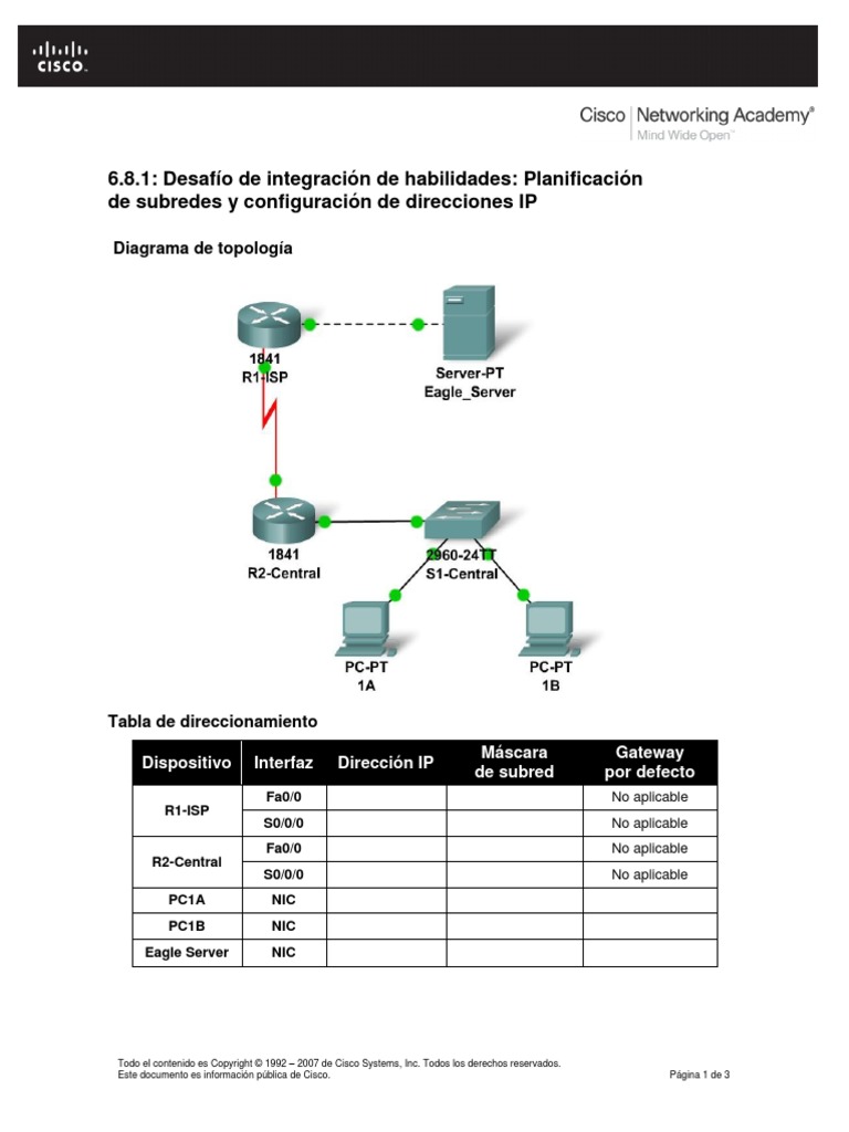 Práctica 5 - SUBREDES | PDF