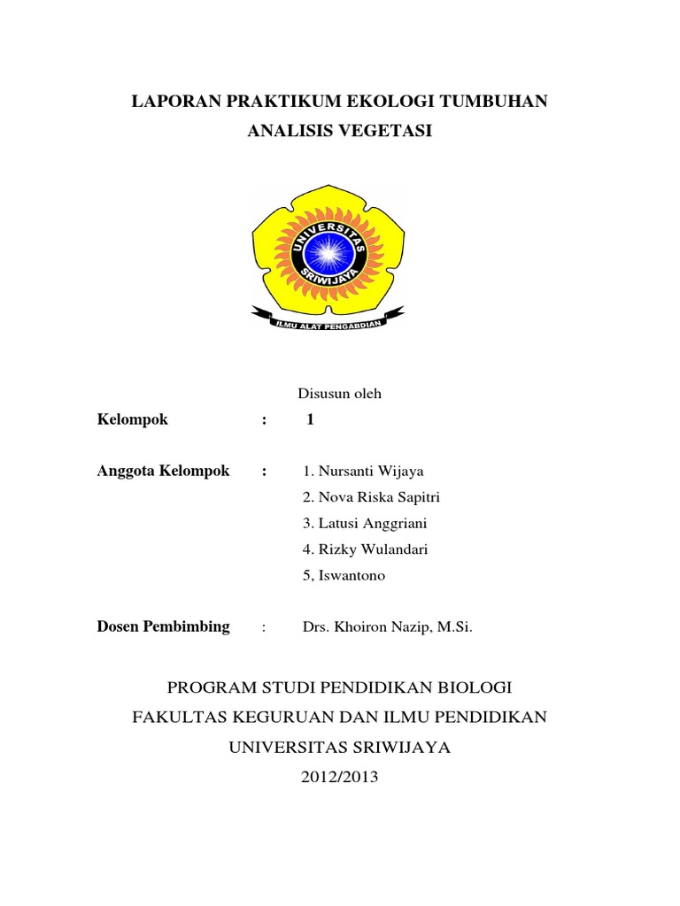 Laporan Praktikum Ekologi Tumbuhan | PDF