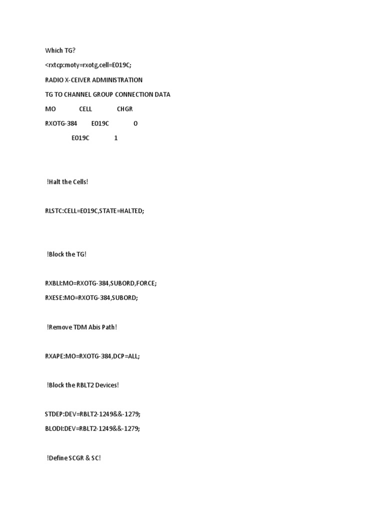 Abis Optimization Procedure On Ericsson BSC | PDF