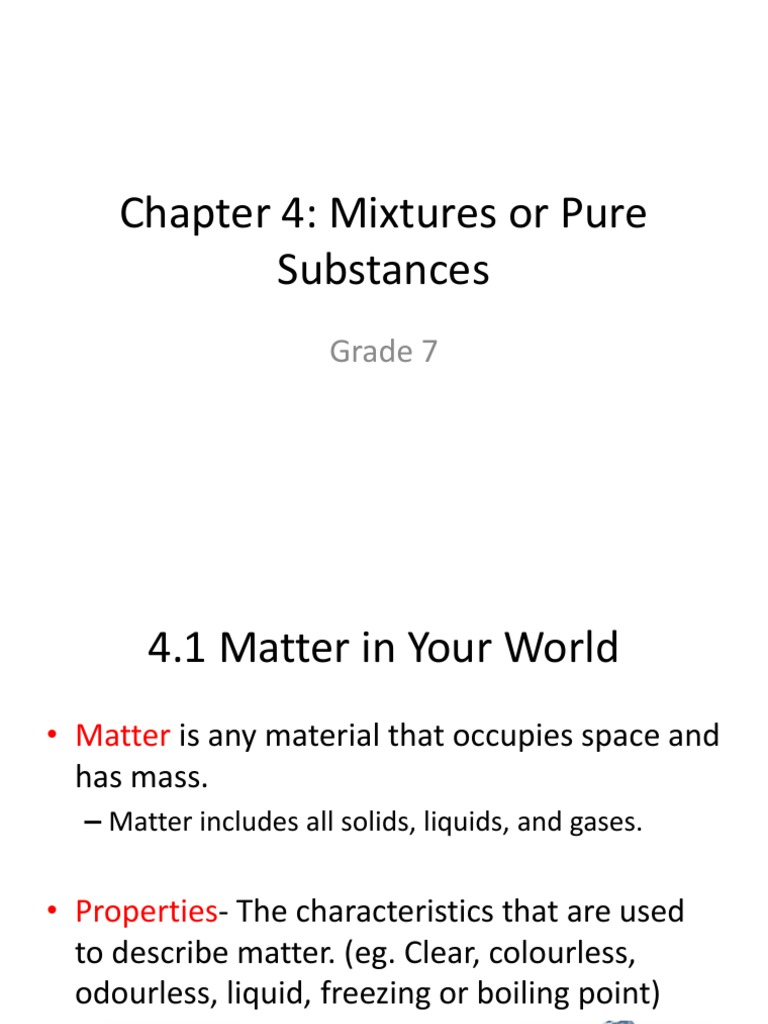 Grade 7 Science Chapter 4 | PDF | Science & Mathematics