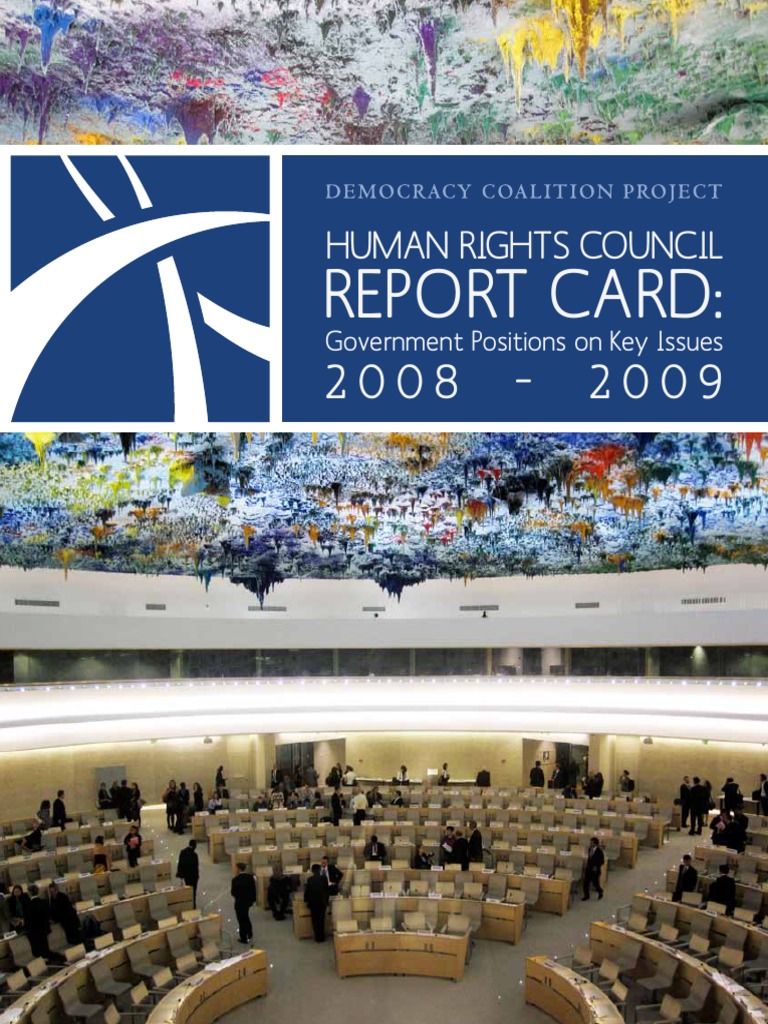 2008-2009 Human Rights Council Report Card | PDF | Organisation Of ...