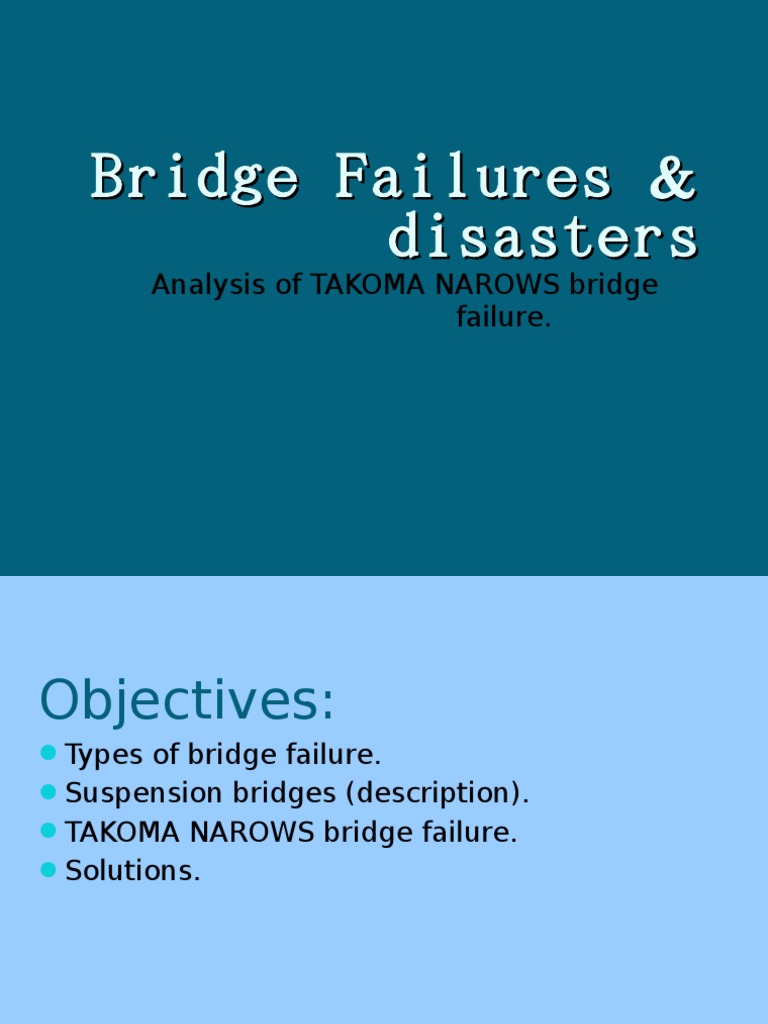 Tacoma Narrows Bridge Failure Analysis | PDF | Fluid Mechanics ...