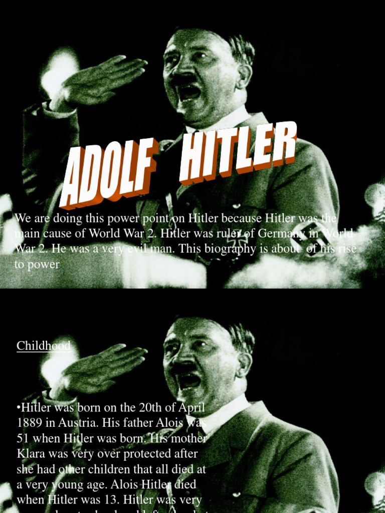 Adolf Hitler Presentation ENGLISH | PDF