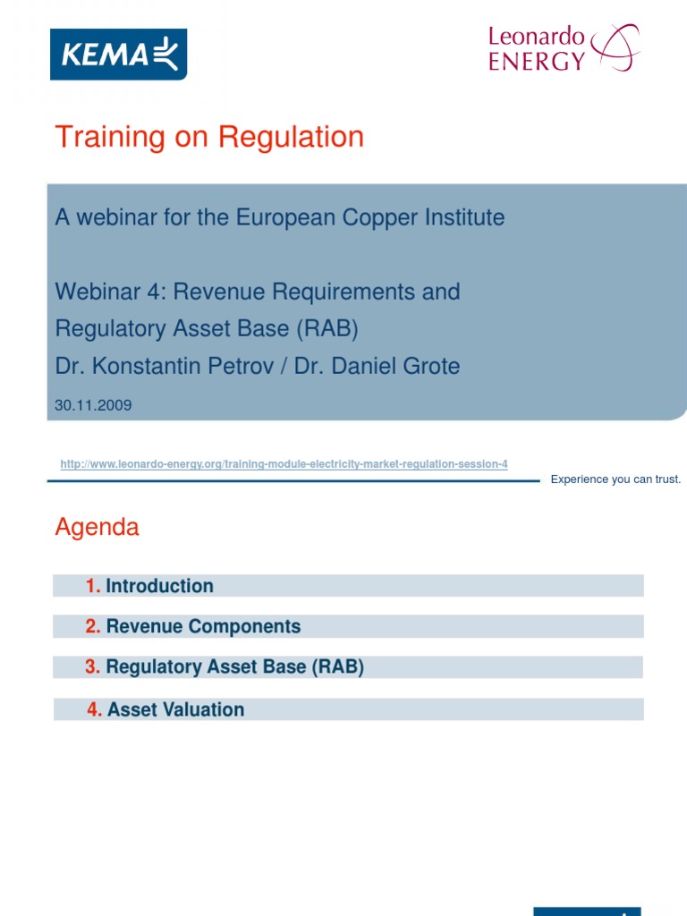 Regulated Asset Base | PDF | Depreciation | Discounted Cash Flow