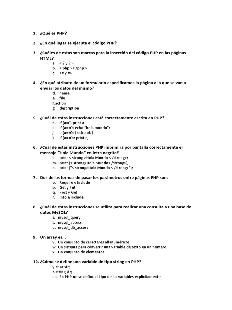 Cuestionario Web | PDF | HTML | Script Java