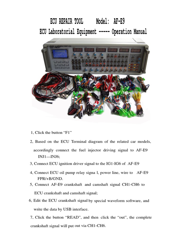 ECU LAB Operation Manual | PDF | Engine Technology | Propulsion