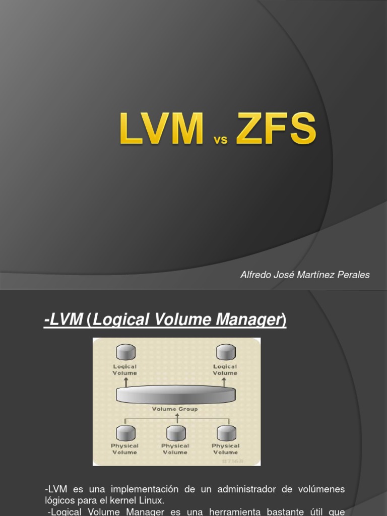 Comparativa entre LVM y ZFS en Linux | PDF | Tecnología de sistema ...