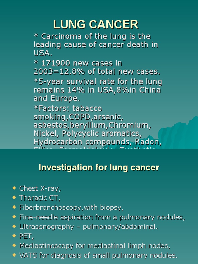 Lung Cancer | PDF | Lung Cancer | Carcinoma