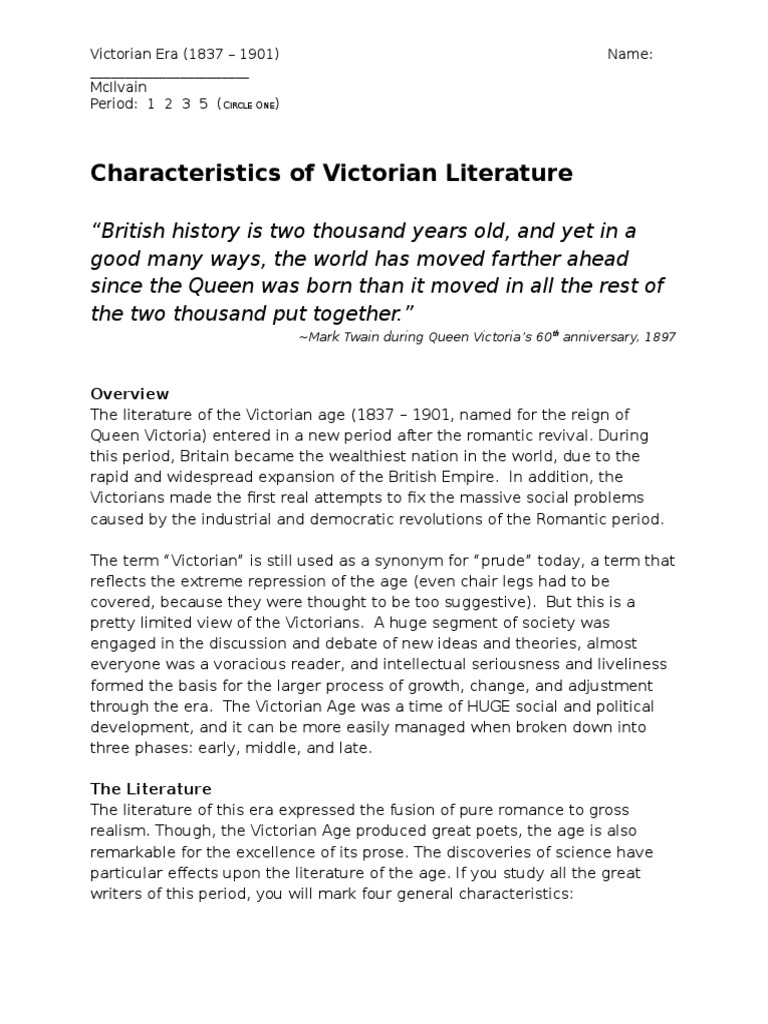01. Characteristics of Victorian Literature | Poetry | Fiction & Literature