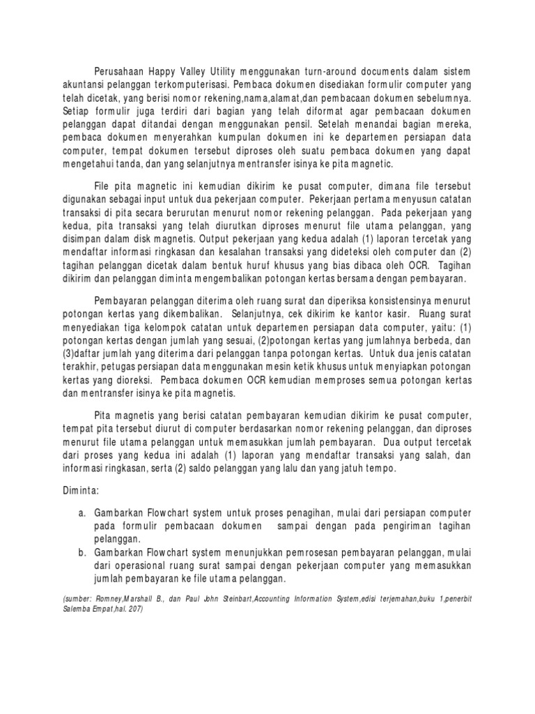 Kasus Sia Flowchart 2 | PDF | Pengelolaan Keuangan & Uang
