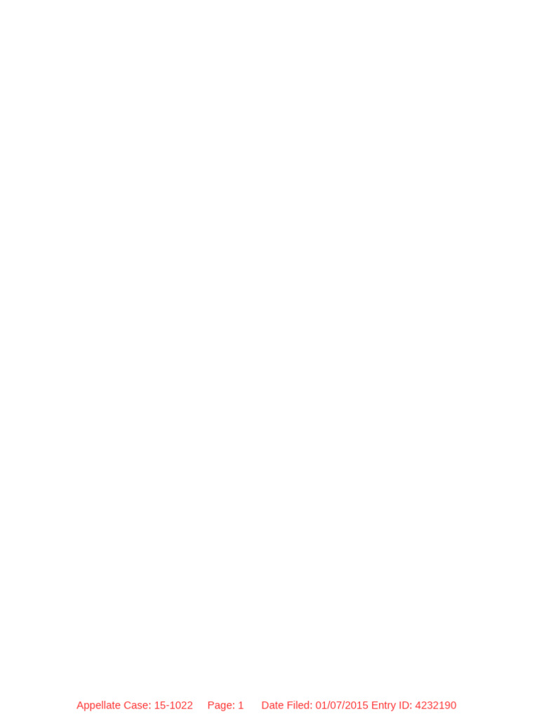 15-1022 Briefing Schedule | PDF | Brief (Law) | Addendum