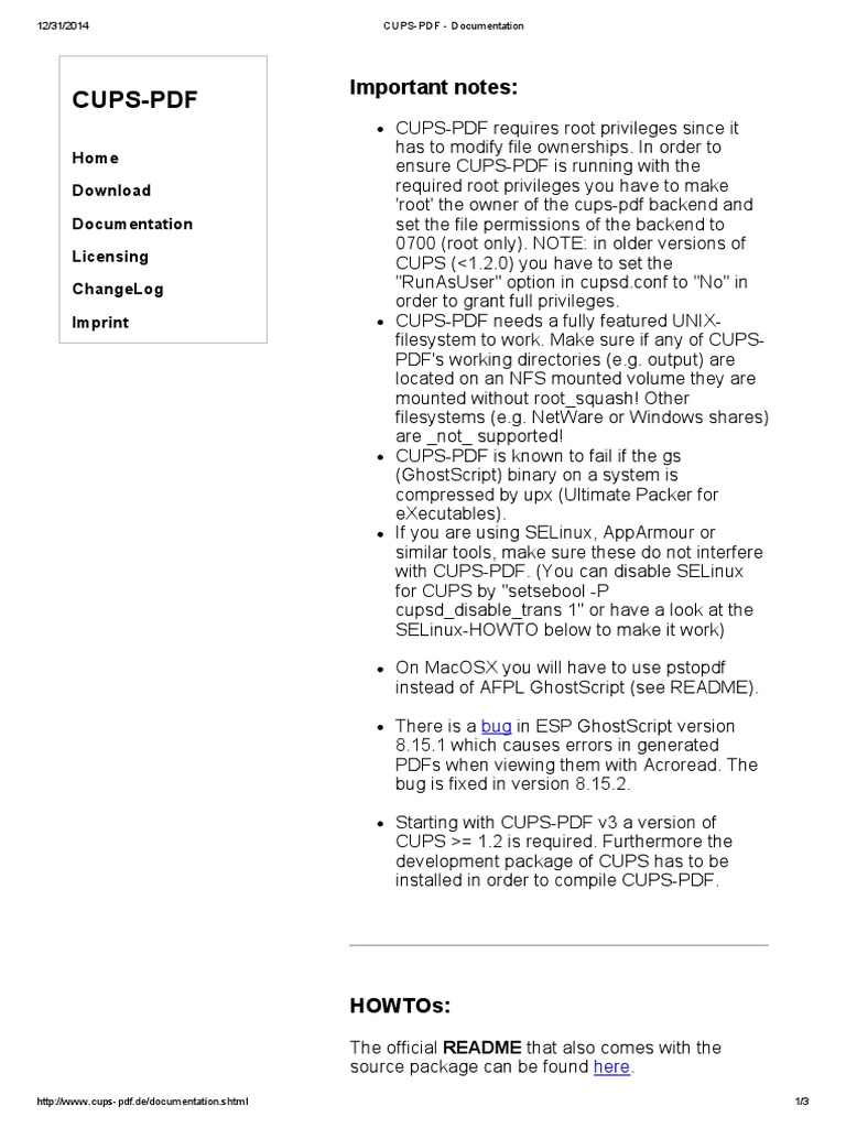 CUPS PDF Documentation | PDF | Portable Document Format | Printer (Computing)