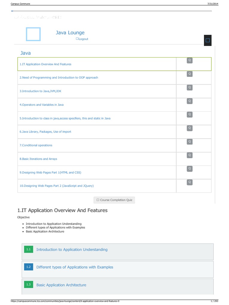 Java Tech Lounge | PDF | Java (Programming Language) | Programming Language