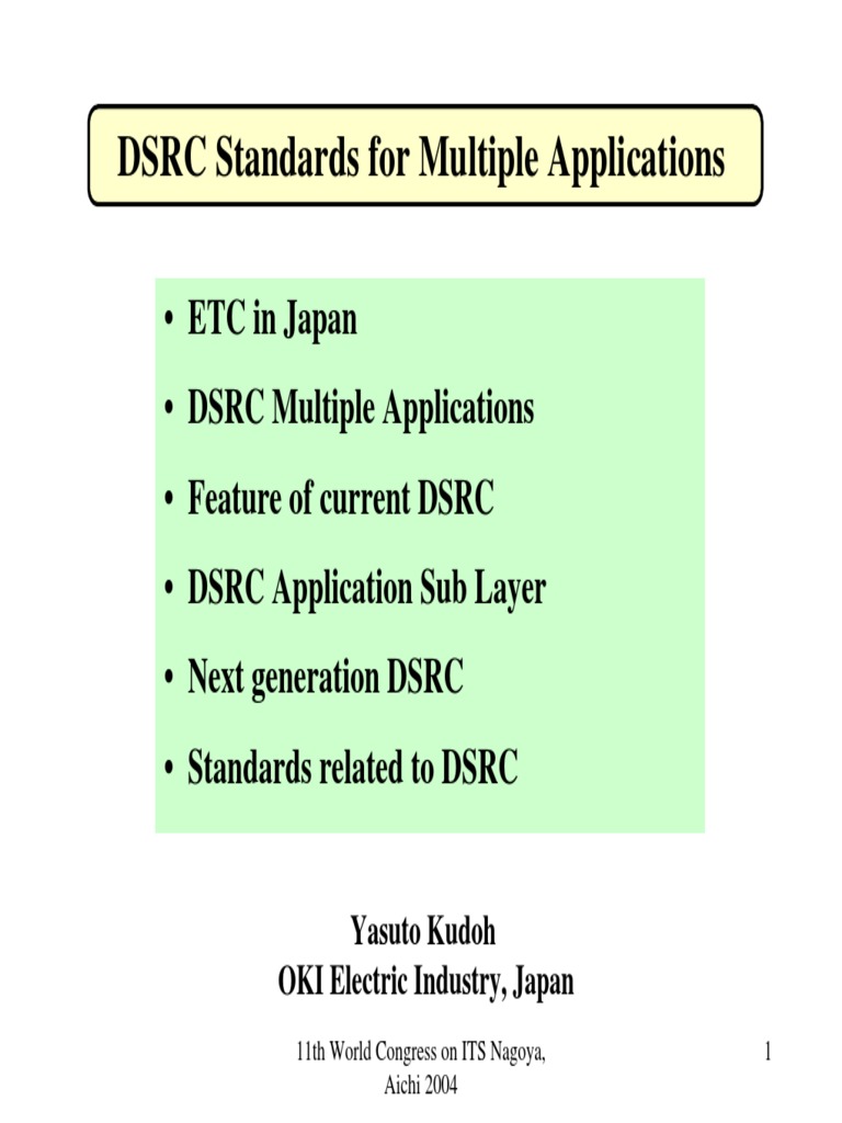 STD DSRC PDF | PDF | Communications Protocols | Duplex (Telecommunications)
