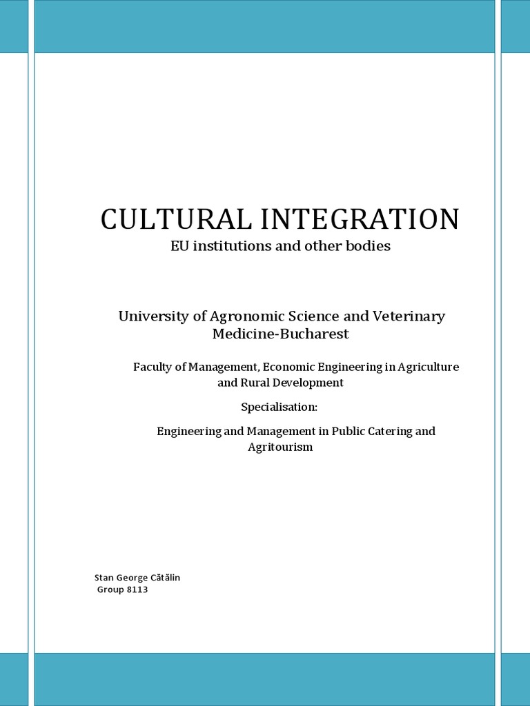 Cultural Integration | PDF