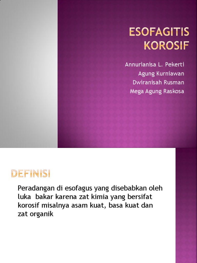 Esofagitis Korosif | PDF