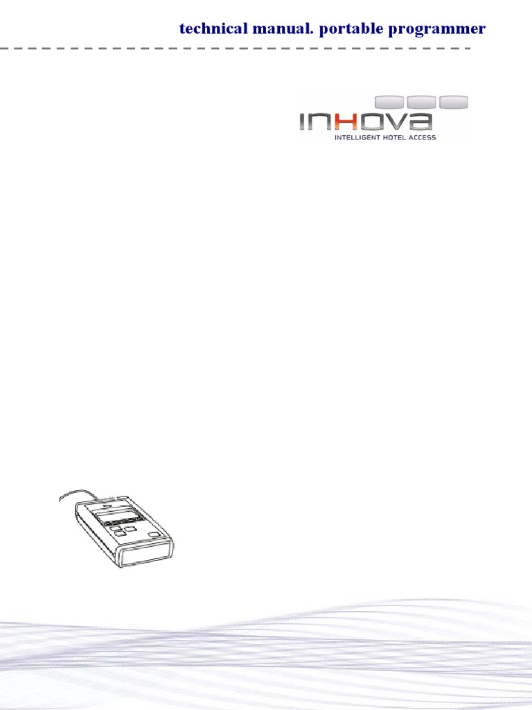 Programming Access: A Guide to Operating the Portable Programmer for an ...