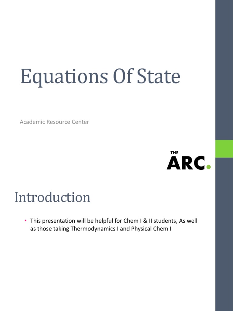 Equations of State | PDF