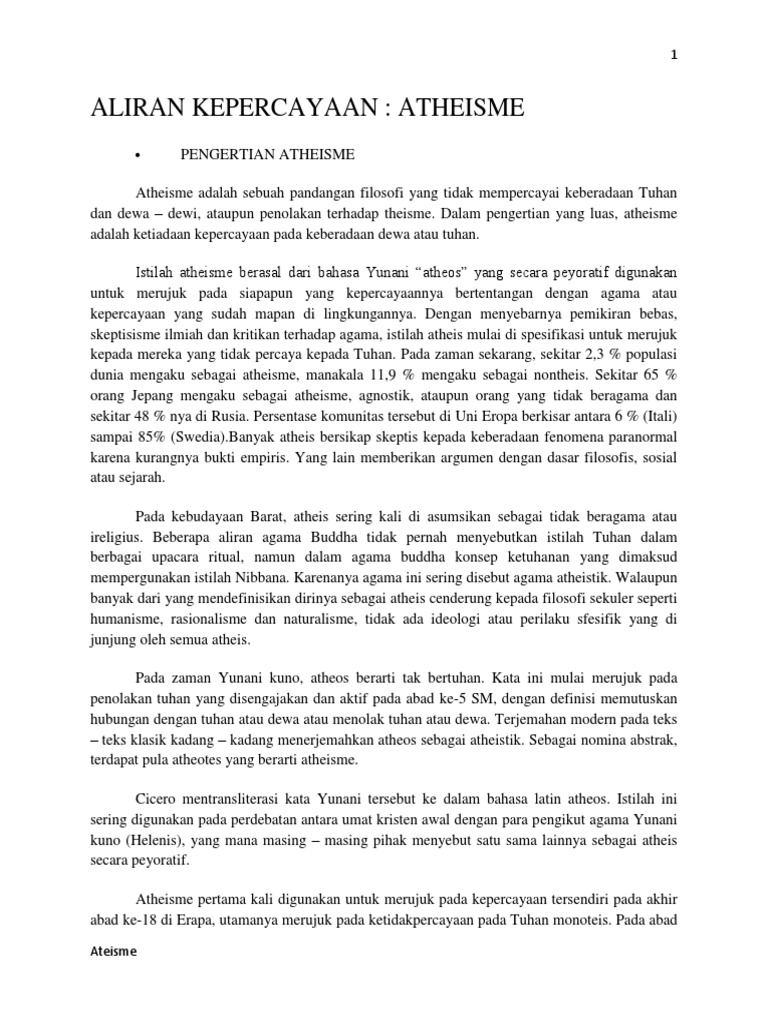 Ateisme | PDF