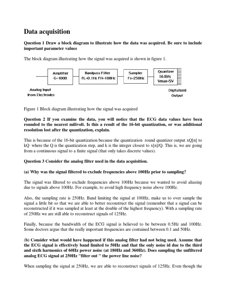 Ecg Qa | PDF | Spectral Density | Sampling (Signal Processing)