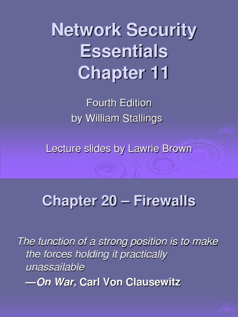 Network Security Essentials: Fourth Edition by William Stallings ...