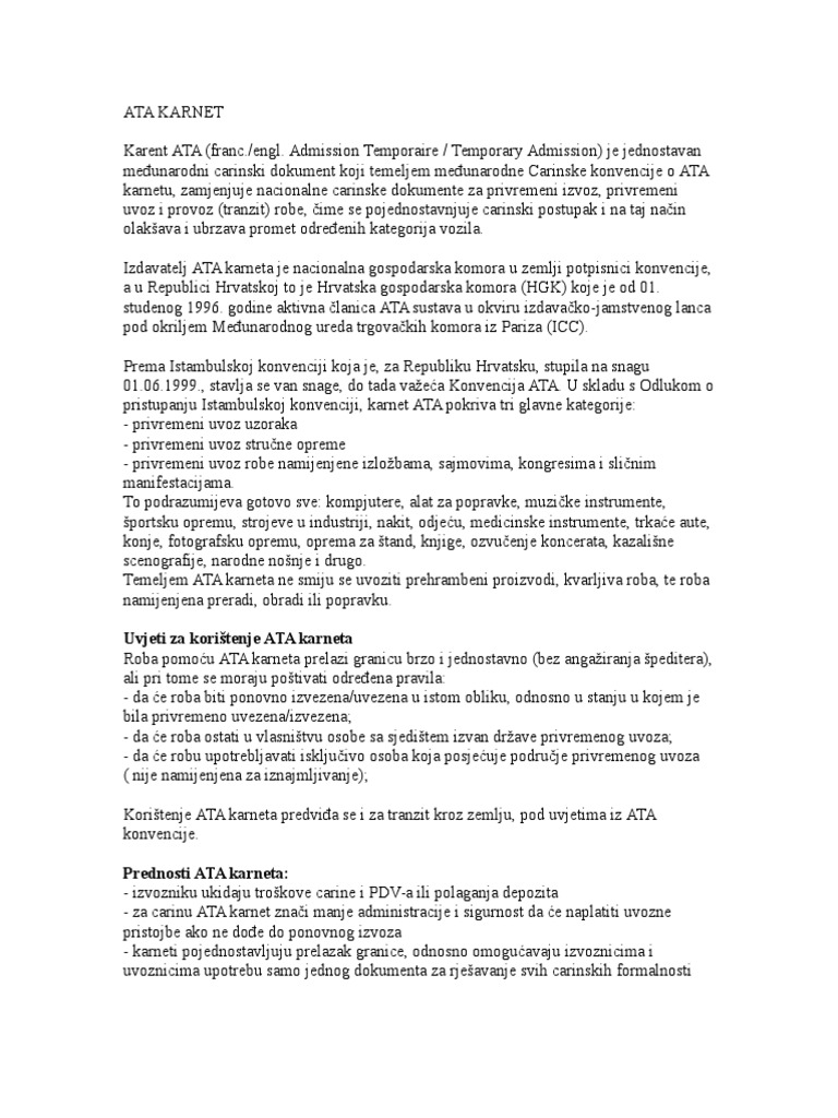 Ata Karnet | PDF