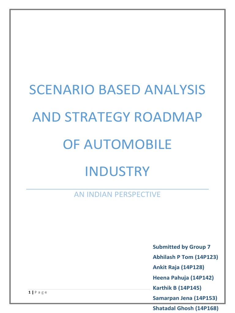Indian Automotive Industry Roadmap | PDF | Autonomous Car | Car