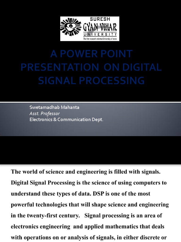 Digital Signal Processing | PDF | Signal (Electrical Engineering ...