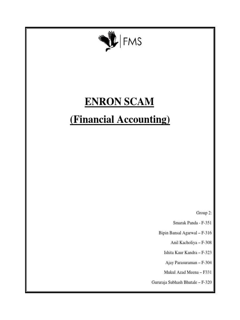 2 Enron Scam | PDF | Enron | Mark To Market Accounting