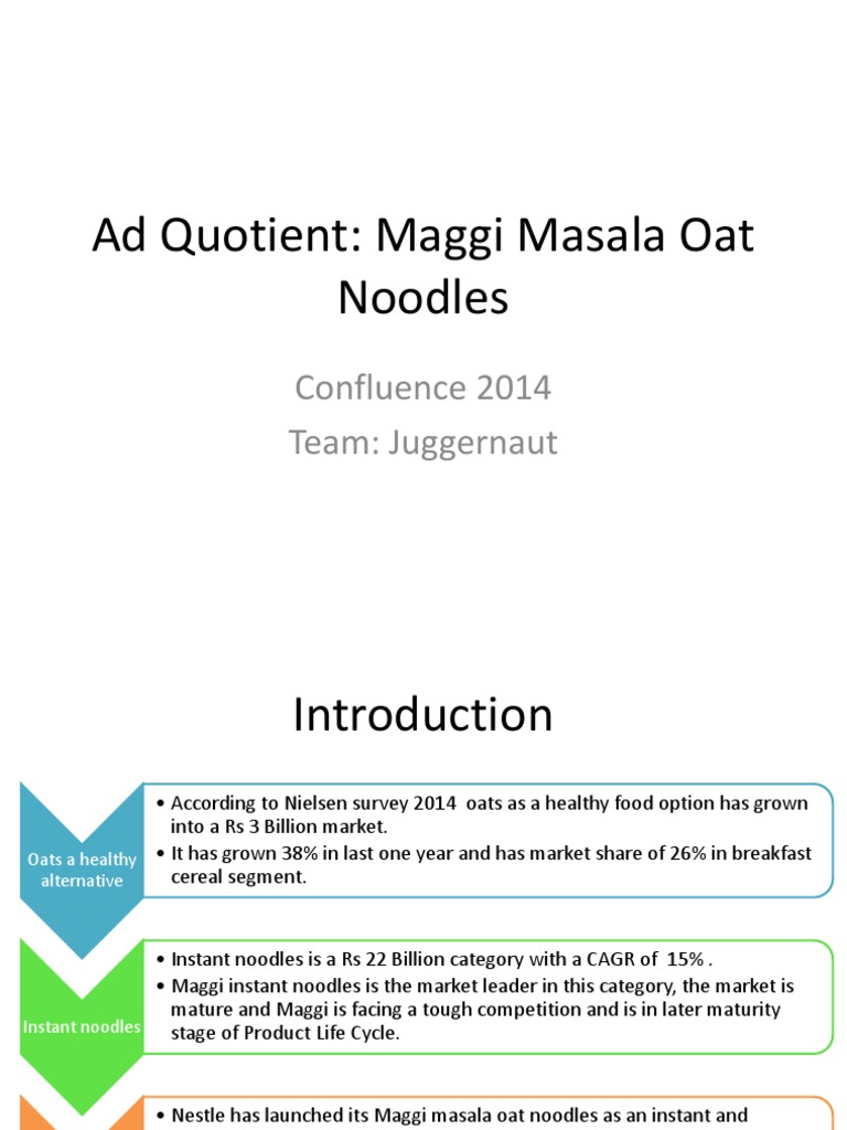 Ad Campaign For Maggi Oat Noodles | PDF | Twitter | Advertising