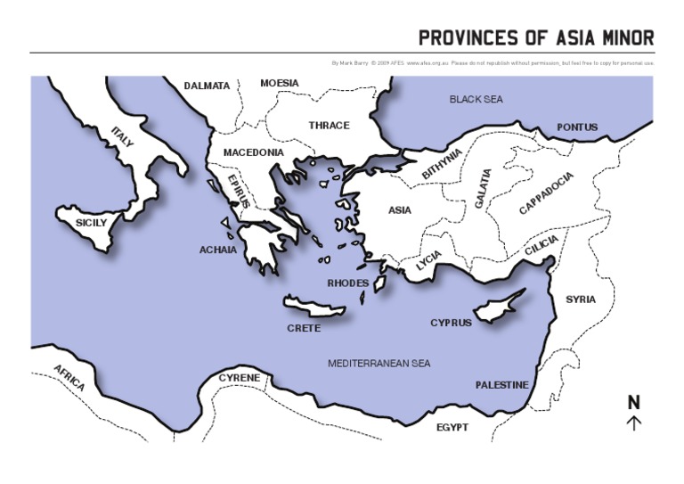 Provinces of Asia Minor Overview | PDF