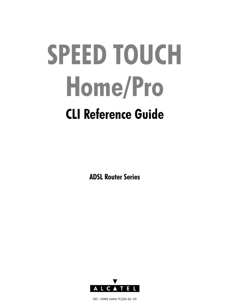 Alcatel Speed Touch Pro CLI Guide | PDF | File Transfer Protocol ...