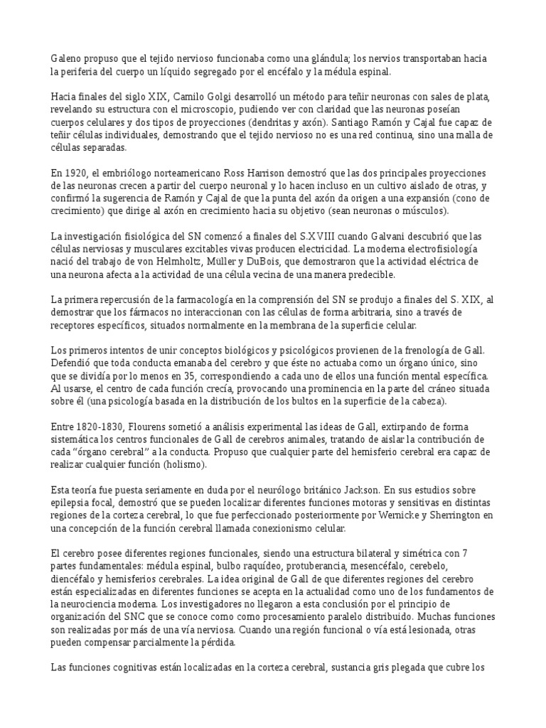 Resumen Cap. 1 Kandel | PDF | Neurona | Cerebro