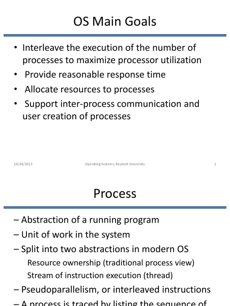 Lecture02 Os 13fall | PDF | Process (Computing) | Operating System